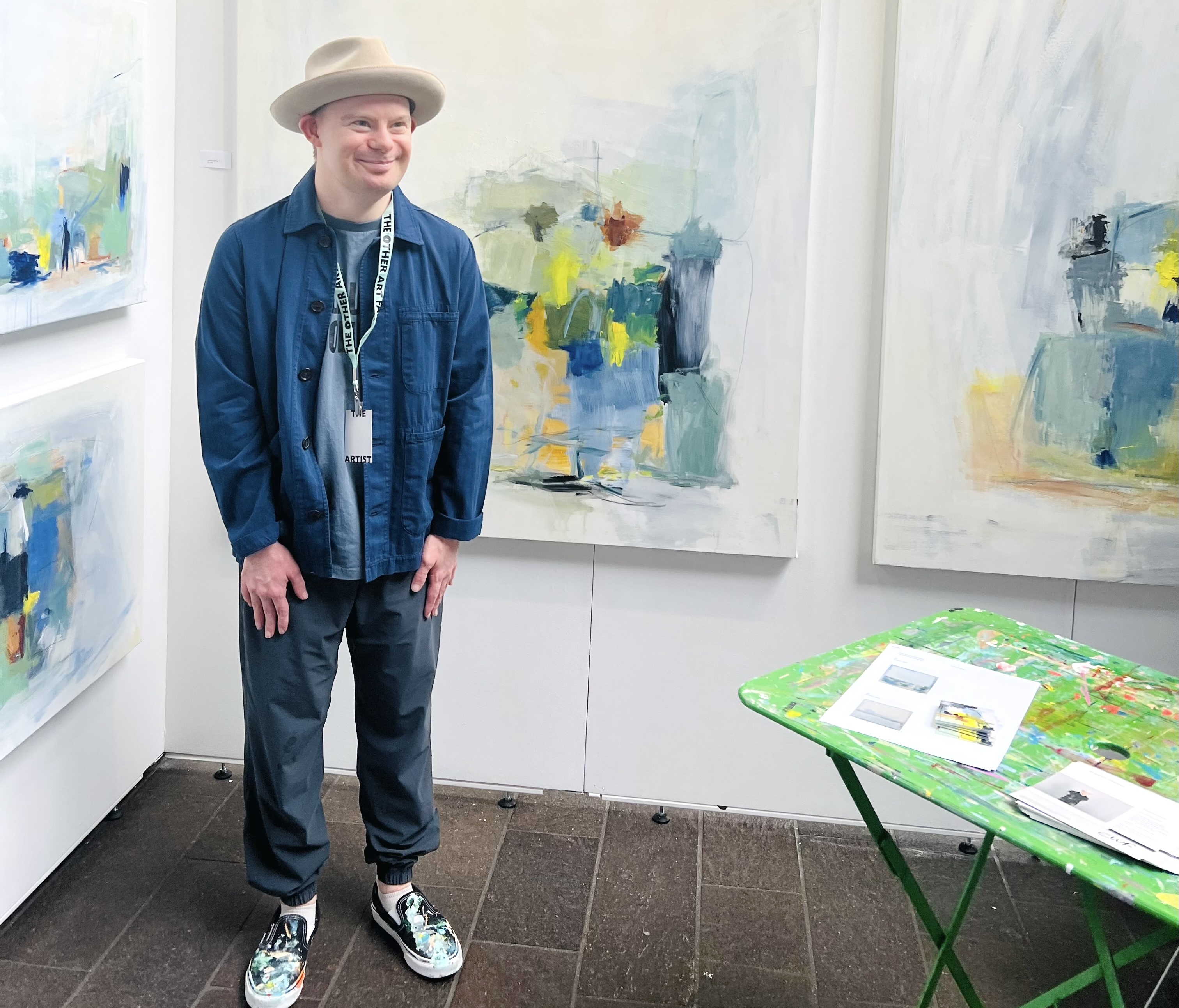 Artist With Down Syndrome Spreads Joy With Abstract Paintings