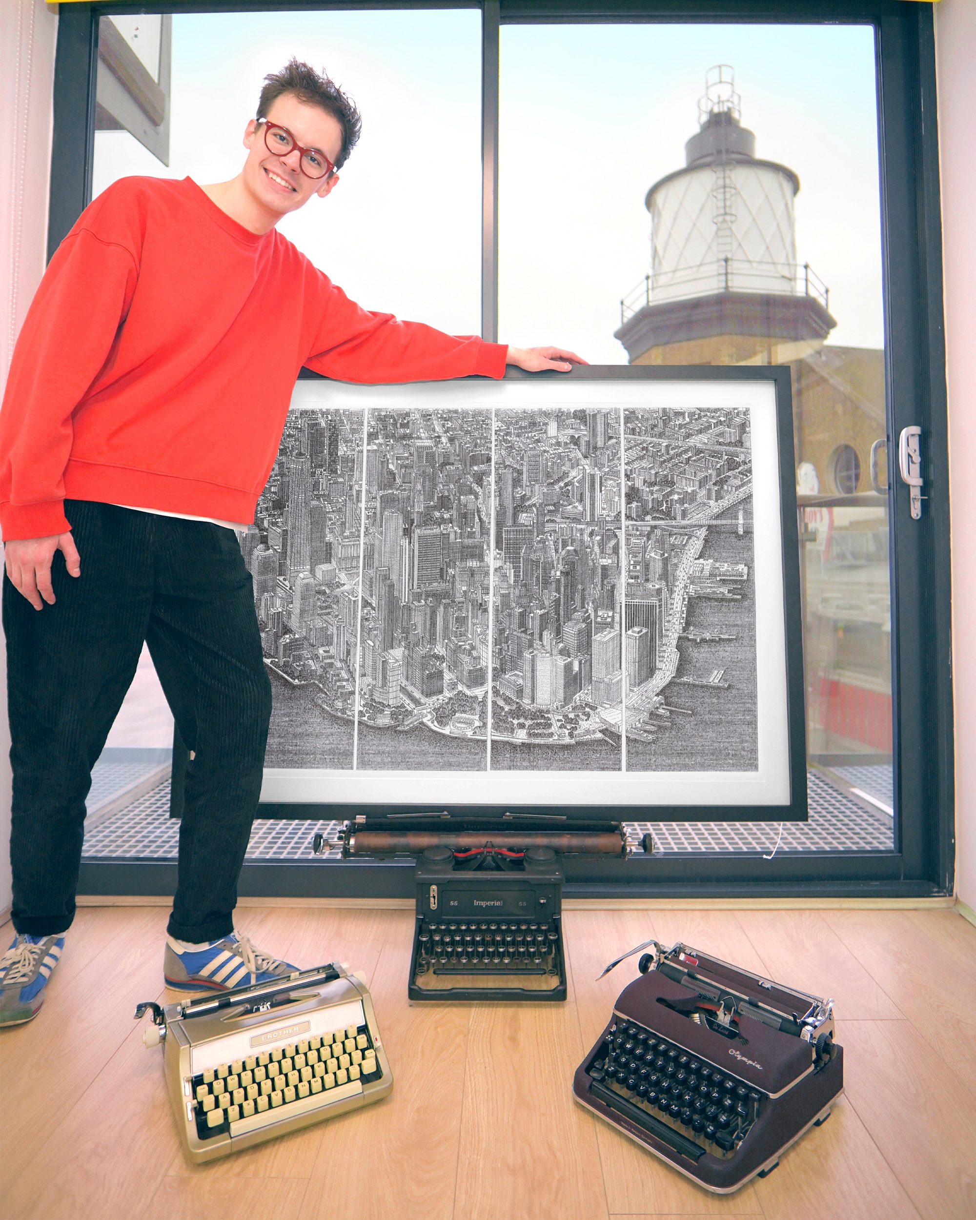 Typewriter Artist James Cook Creates Stunningly Detailed Images